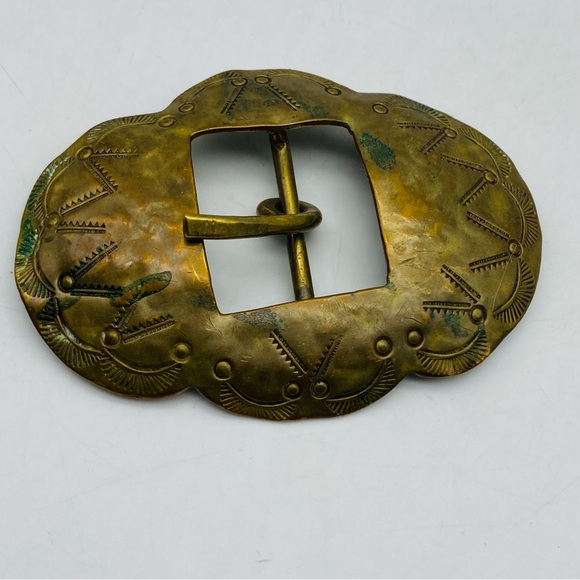 Accessories | Antique Metal Belt Buckle Embossed | Poshmark